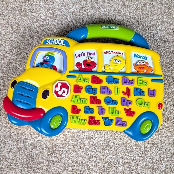 Sesame Street | Toys | Sesame Street School Bus Interactive Learning ...